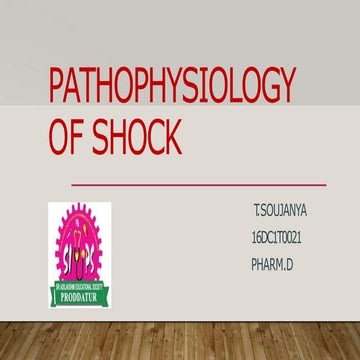 MANAGEMENT OF SHOCK | PPTX