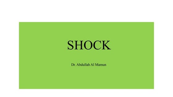 Types of shock | PPTX | First Aid | Injuries