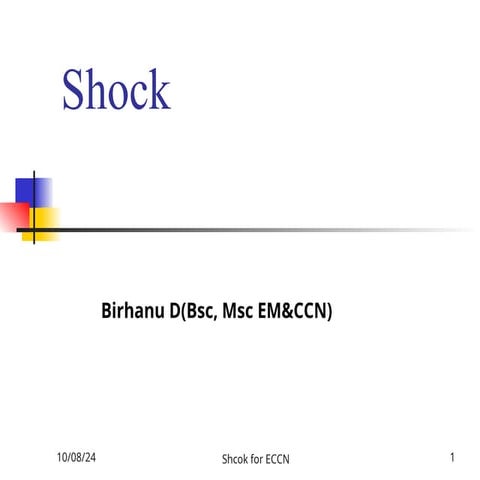 Emergency department approaches for Shock.ppt