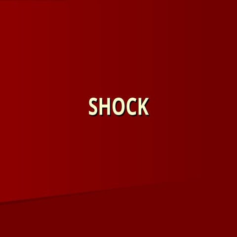 SHOCK PRESENTATION PPT EASY WAY TO UNDERSTAND | PPT
