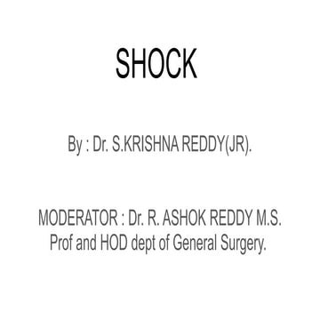 SHOCk ppt new surgery class from baily updated | PPTX