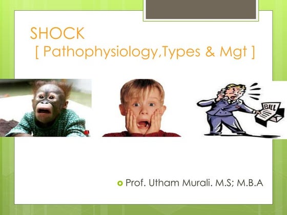 Pathophysiology of shock | PPT