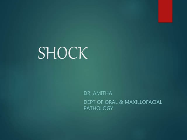 Pathology and Pathophysiology of Shock | PDF