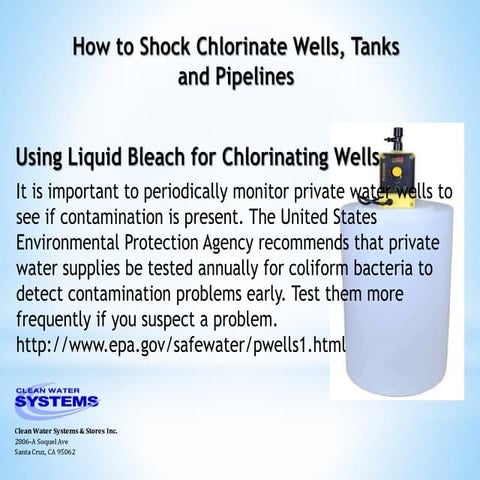 Shock chlorination | PPTX