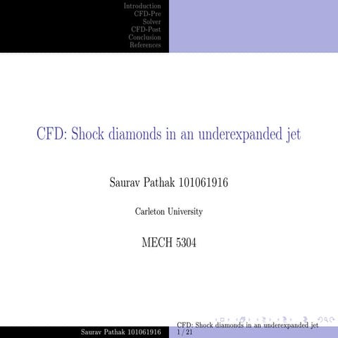 Shock diamonds in an underexpanded jet | PDF