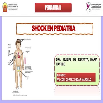 SHOCK EN PEDIATRIA - COMPENSADO - DESCOMPENSADO - IRREVERSIBLE | PPTX