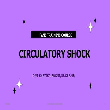 Circulatory Shock Managements | PPTX