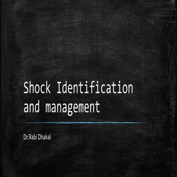 Shock identification and management | PPT