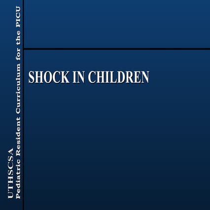 Shock In Children | PPT