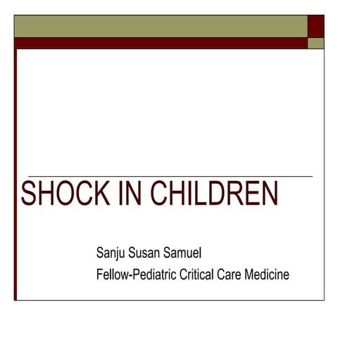 Shock in children-revppt | PPT