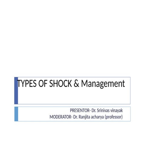 the various types of shock and its management.pptx