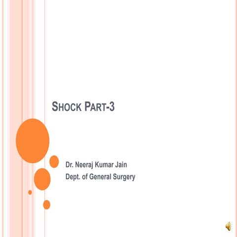 Shock part3drneerajjaio | PPTX