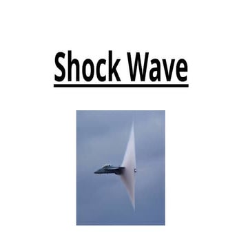 Shock Wave Types of booms Mach wave.pptx