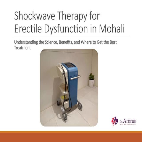 Shockwave Therapy ED Mohali - Dr Aroras Clinic | PPTX