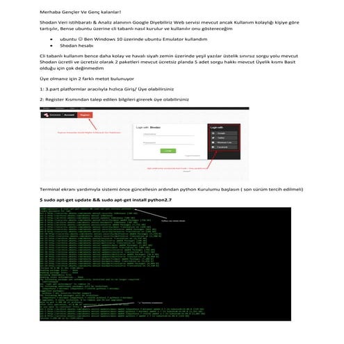 Shodan Cli kurulum & Kullanımı | PDF