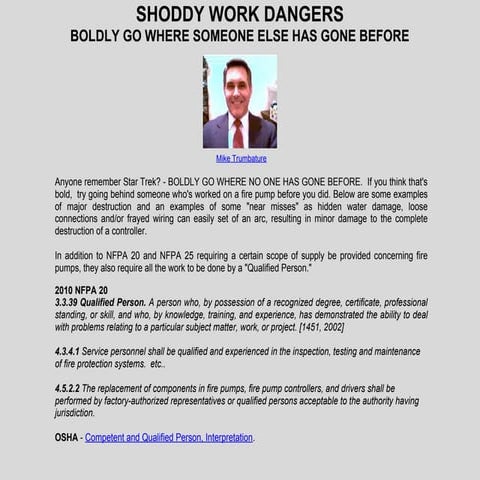 Shoddy Work Dangers | PDF