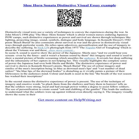 Shoe Horn Sonata Essay | PDF