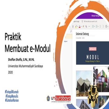 Praktik membuat e-modul "Microsoft Team" | PDF