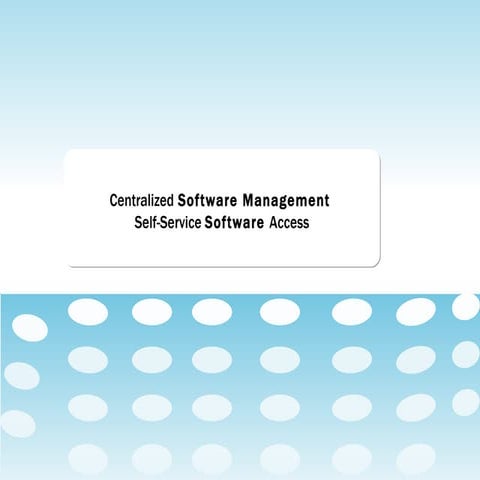 On Demand Software Management | PPT