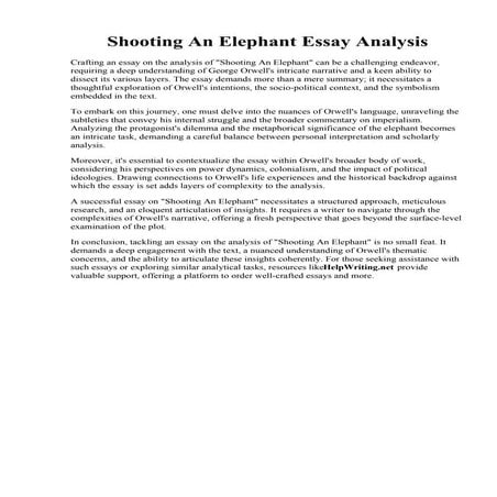 Shooting An Elephant Essay Analysis.pdf