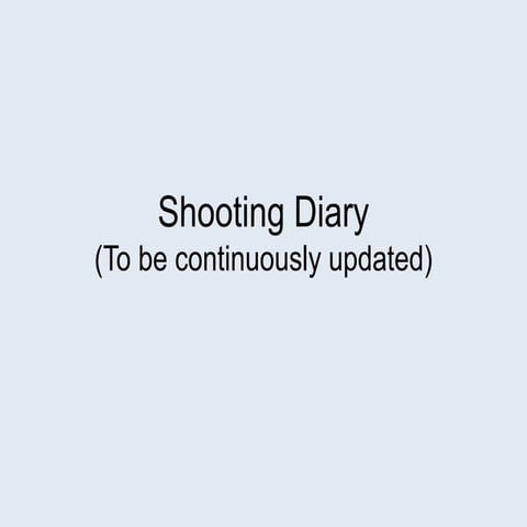 Shooting diary | PPTX