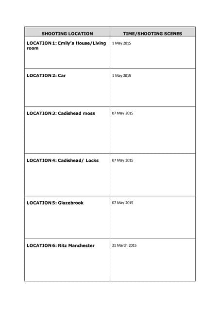 Location scouting checklist ig2 | DOCX