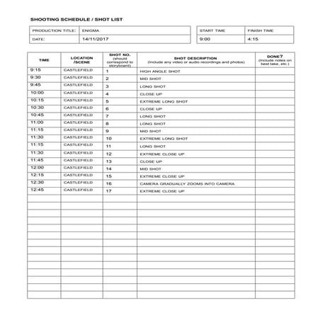 Script for enigma | DOCX