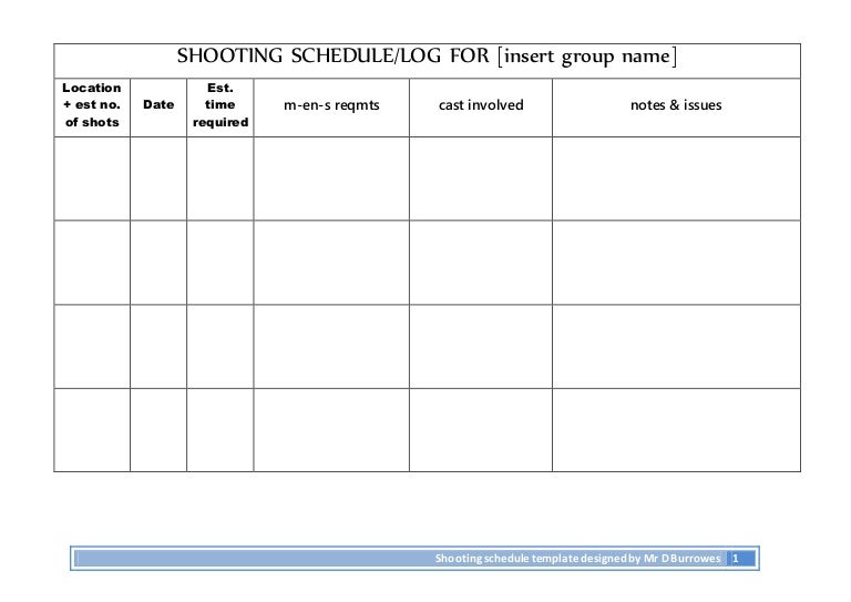 Printable shooting log book template - keracove