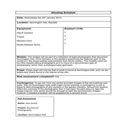 Recce questions | DOC