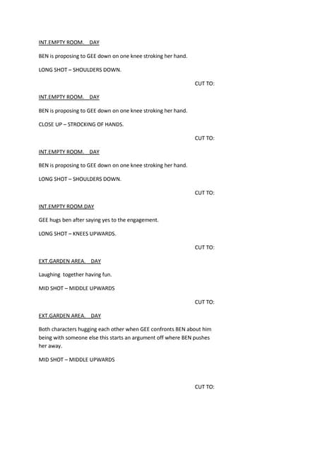 Script breakdown sheet2 | DOCX