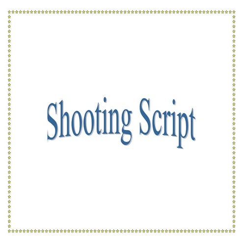 Shooting script | DOCX