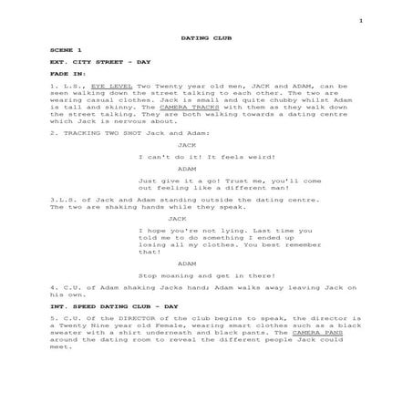 Shooting script | PDF