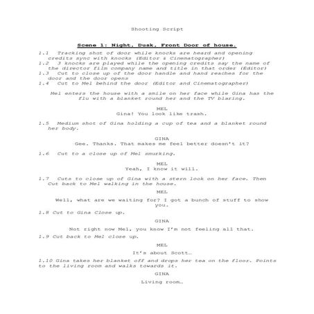 Shooting Script Emmanuel | DOCX