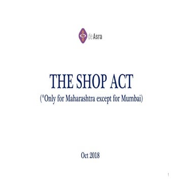 Shop Act Registration Online | Shop Act Maharashtra | PPTX