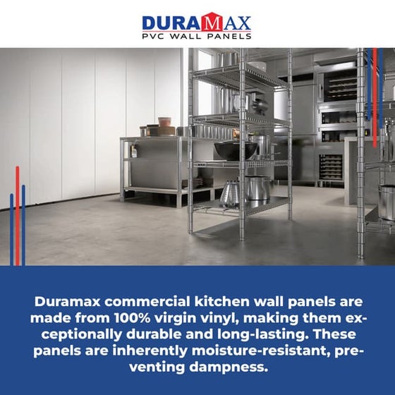 Duramax commercial kitchen wall panels are FDA-compliant and mold ...