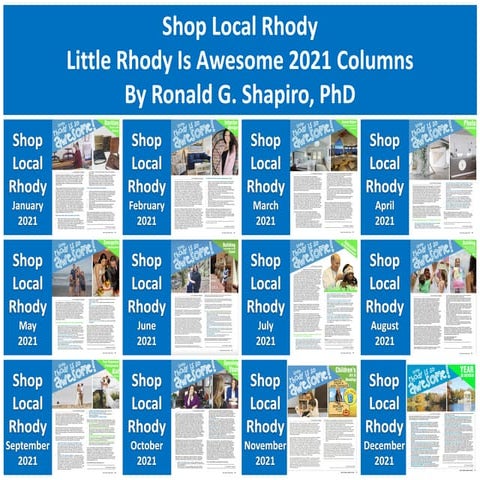 Little Rhody is Awesome 2021 columns in the Shop Local Rhody magazine | PPT