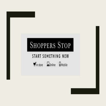 Shoppers stop | PPTX