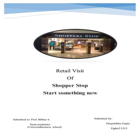 Retail Marketing of Shopper stop | PDF