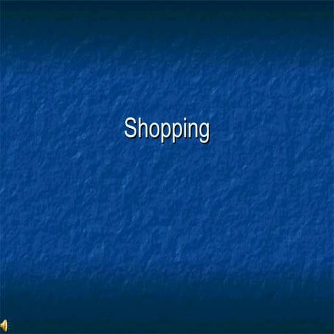 Shopping | PPT