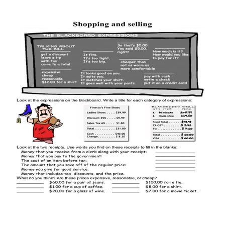 Shopping and selling | PDF