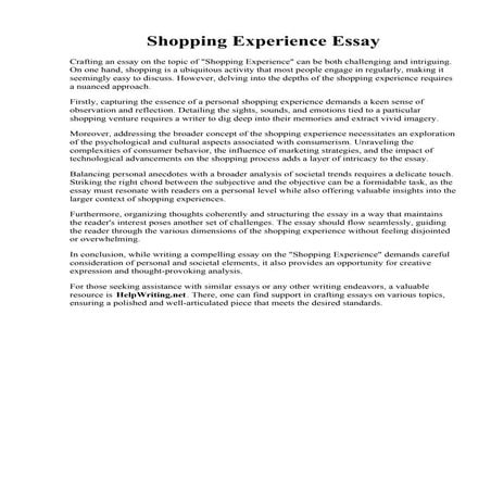 Shopping Experience Essay.pdf