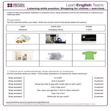 SHOPPING FOR CLOTHES | PDF | Shopping