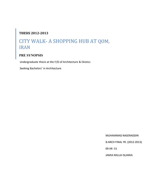 Nift synopsis | PPTX