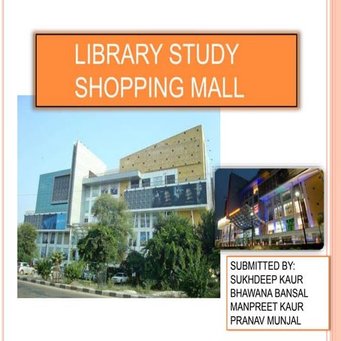 Shopping mall ppt | PPTX