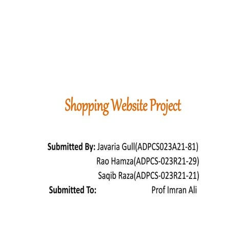 Shopping Website Project(ppt).pptx