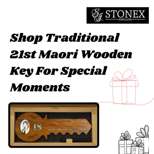 Shop Traditional 21st Maori Wooden Key For Special Moments | Stonex ...