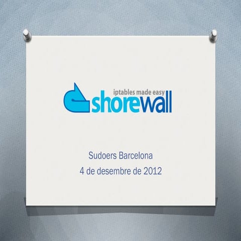 Introducció a Shorewall | PDF