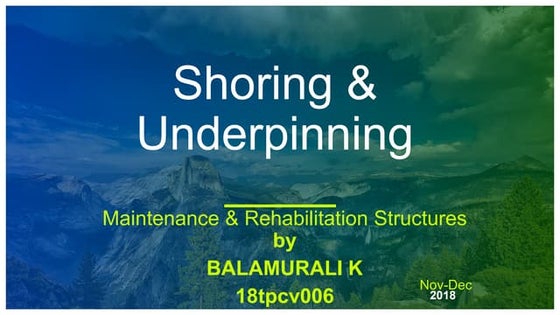 Shoring | PPT