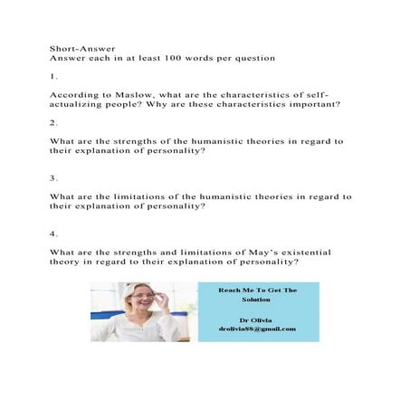 Short-AnswerAnswer each in at least 100 words per question1..docx