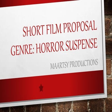 Short film-proposal | PPT